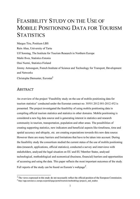 Feasibility Report Template