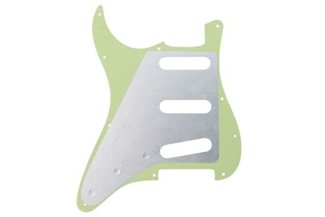 Mint Green Pearl Stratocaster Pickguard Sss Clandestine Guitars