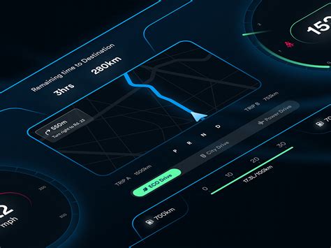 Digital HMI Car Dashboard Cluster UI Design Behance