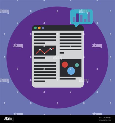 Analytics Infographics In Browser In Vector Eps Stock Vector Image And Art Alamy
