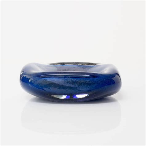 Swedish Small Blue Cases Glass Bowl For Sale At 1stdibs