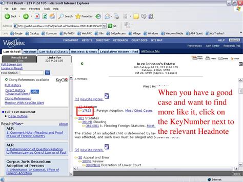 Ppt Westlaw Topic Key Number Searching Westlaw Key Search Lexis