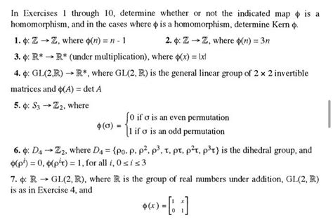 Solved In Exercises 1 Through 10 Determine Whether Or Not