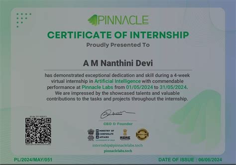 Nanthini Madhav On Linkedin Internship Artificialintelligence Ai