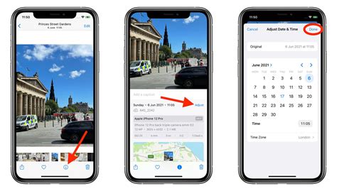 Ios How To Adjust The Date And Time Of Photos Macrumors