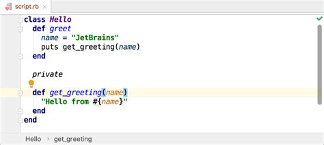 Extract Method Rubymine Documentation