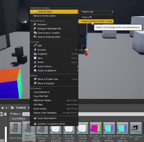 Quick Dev Tip 71 Ue4 Ue5 Copy Paste Lods — Cbgamedev