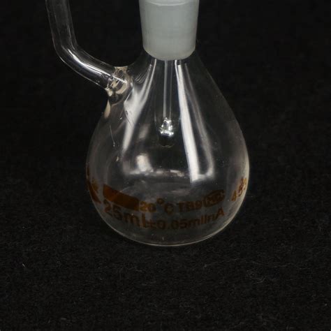 25 50ml With Thermometer Lab Glass Specific Gravity Bottle Pycnometer Class A EBay