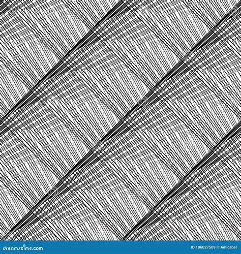 Design Seamless Monochrome Grid Pattern Stock Vector Illustration Of