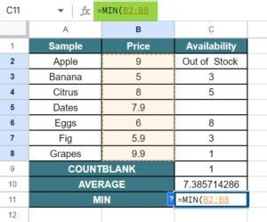 Basic Google Sheets Formulas Top Formulas And Functions