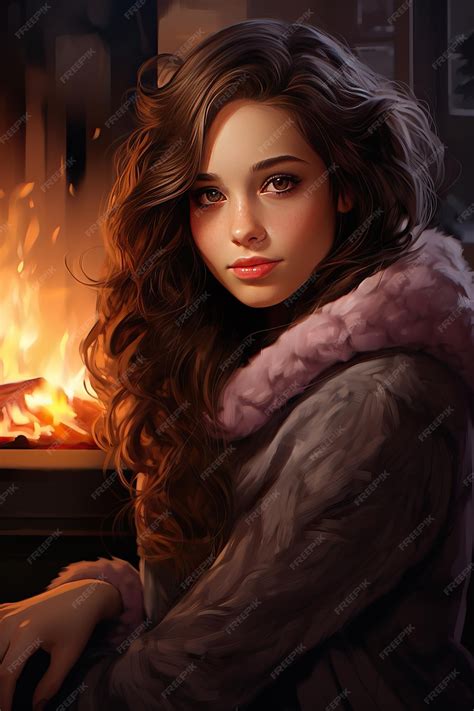 Premium Photo Romantic Anime Girl