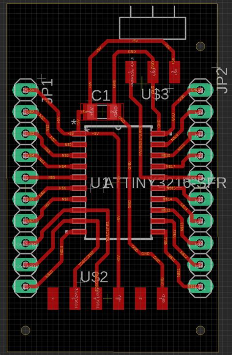 Attiny 3216 Breakout Board Tatsuro Homma FabAcademy Instructor Note