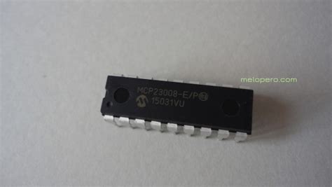 mcp23008 i2c 8 input output port expander melopero electronics