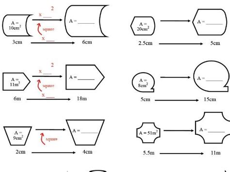 Area And Volume Scale Factor Worksheets Teaching Resources