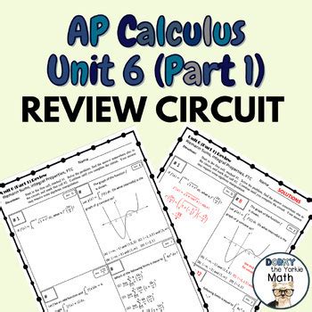 AP Calculus Unit 6 Part 1 REVIEW CIRCUIT With SOLUTIONS