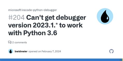 Can T Get Debugger Version 2023 1 To Work With Python 3 6 Issue