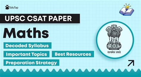 UPSC CSAT Maths Syllabus Important Topics And Strategy