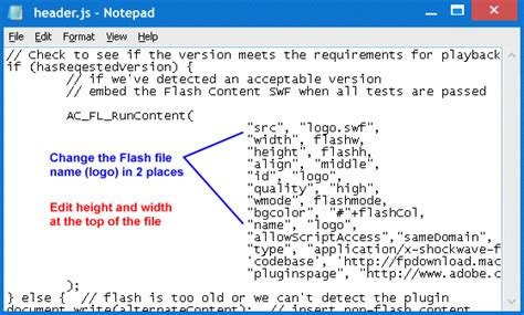 Replacing Flash Animation With Your Own Swf File