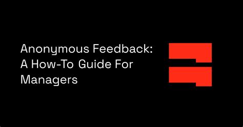 Anonymous Feedback A How To Guide For Managers Blocksurvey