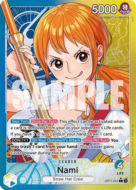 Nami 041 Alternate Art One Piece Tcg Stacked