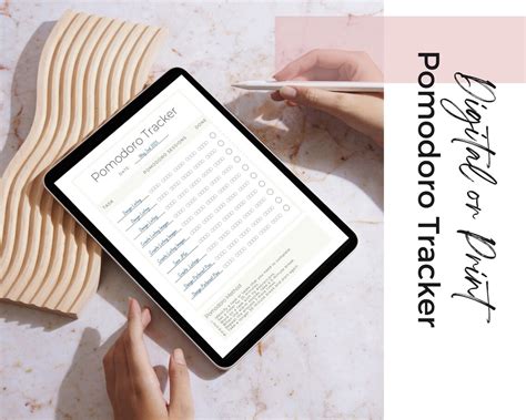 pomodoro task tracker printable printable pomodoro worksheet pomodoro method adhd digital