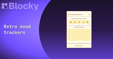 Retro Mood Tracker For Notion Widget Editor