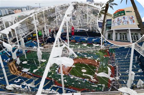 Rays Come Back To Tropicana Field For The First Time Since 2024 After Hurricane Milton Caused