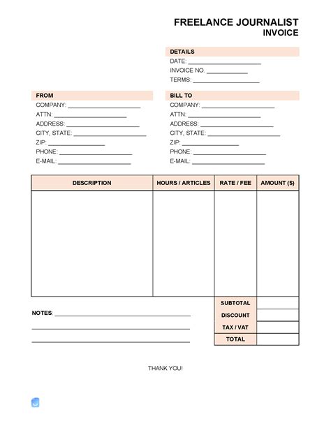 Freelance Invoice Template