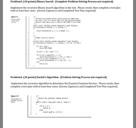 Solved Problem Points Binary Search Complete Problem Chegg Com