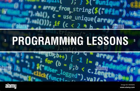 Programming Lessons Concept Illustration Using Code For Developing