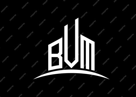Premium Vector Letter Bvm Building Vector Monogram Logo Design Template Building Shape Bvm Logo