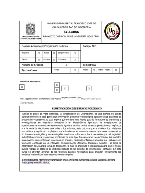 programación no lineal pdf optimización matemática toma de decisiones
