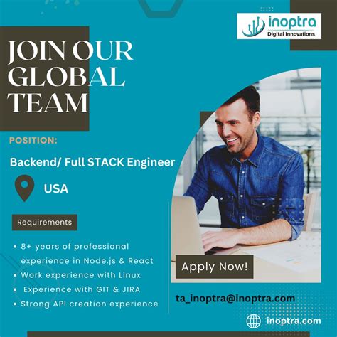 Inoptra Digital On Linkedin Hiring Backendengineer Fullstackengineer Techjobs