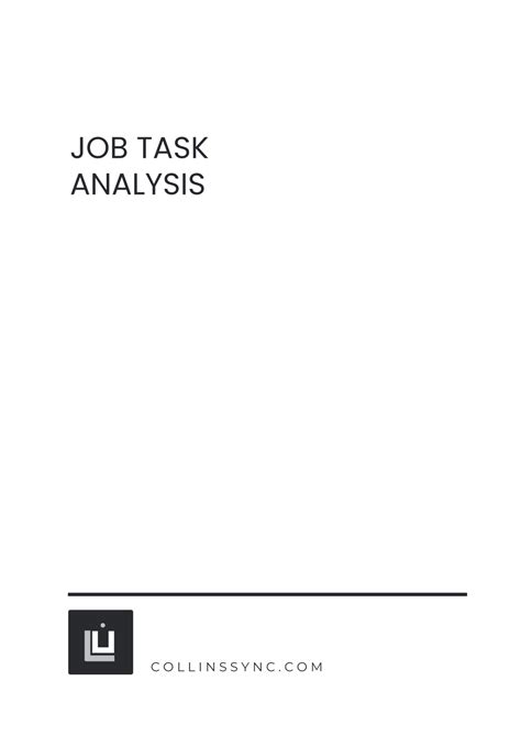Free Job Task Analysis Template To Edit Online