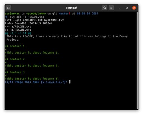 Committing Parts Of Your Changes Via The Git Command Line Interface Mark S Blog