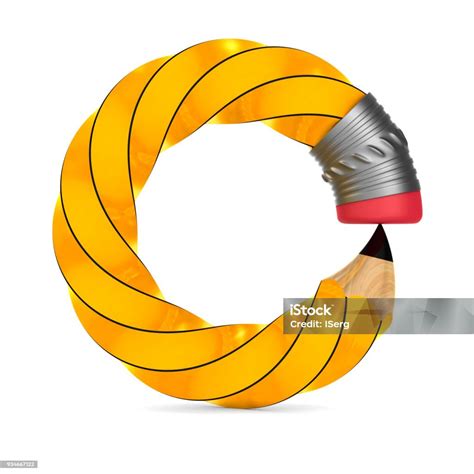 흰색 배경 지우개와 연필 나무입니다 격리 된 3d 그림 비틀어진에 대한 스톡 사진 및 기타 이미지 비틀어진 지우개 문구류 연필 Istock