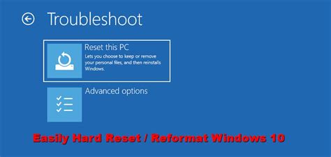 How To Easily Reformat MICROSOFT WINDOWS 10 To Factory Default With