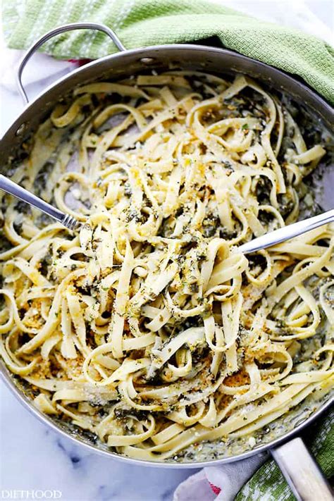 Spinach Fettuccine