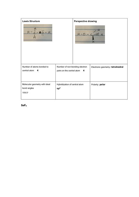 Solution Vsepr Theory And Shapes Of Molecules Lab Report Studypool