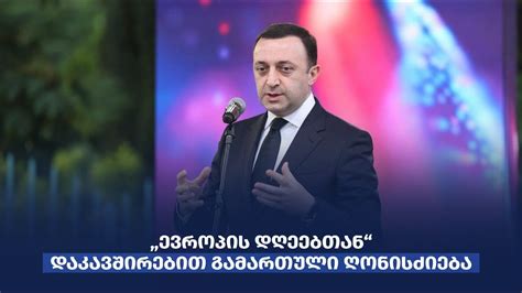 „ევროპის დღეებთან“ დაკავშირებით გამართული ღონისძიება Youtube