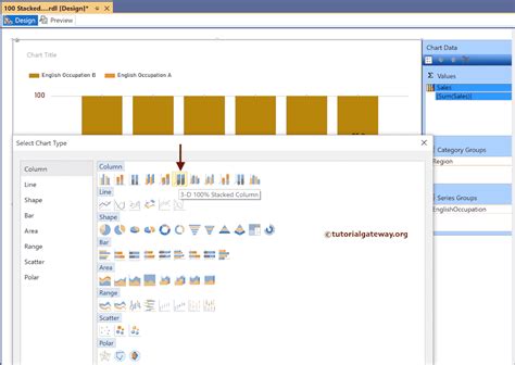 Ssrs 100 Stacked Column Chart