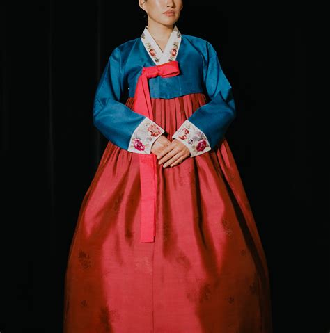 Korean Hanbok Dress Korean Traditional Bride Wedding Hanbok Dress