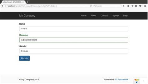 3 Yii Update Record Tpoint Tech