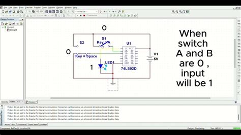 Logic Gates Simulation In Multisim And Or Not Nor Nand Youtube