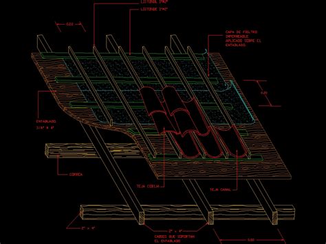 Colonial Tile Detail In Autocad Download Cad Free 127 27 Kb Bibliocad