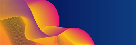 추상 블루 오렌지 노란색 물결 흐르는 배너 배경 디자인 벡터 일러스트레이션 흐르는 입자 파동 동적 모션 스트림 디지털 기술 곡선 0명에 대한 스톡 벡터 아트 및 기타 이미지
