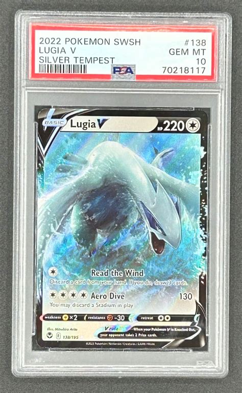 Lugia V 2022 Pokemon Sword And Shield Silver Tempest 138 Full Art Holo
