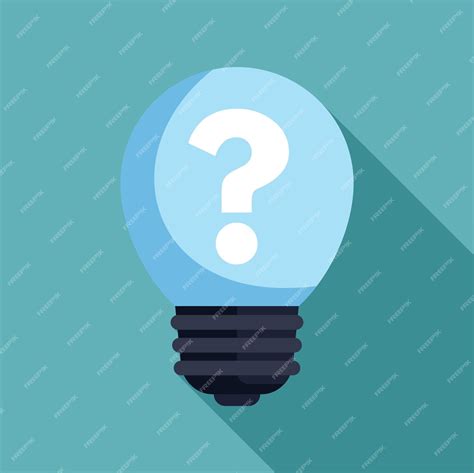 Premium Vector Light Bulb Showing Question Mark Representing Problem