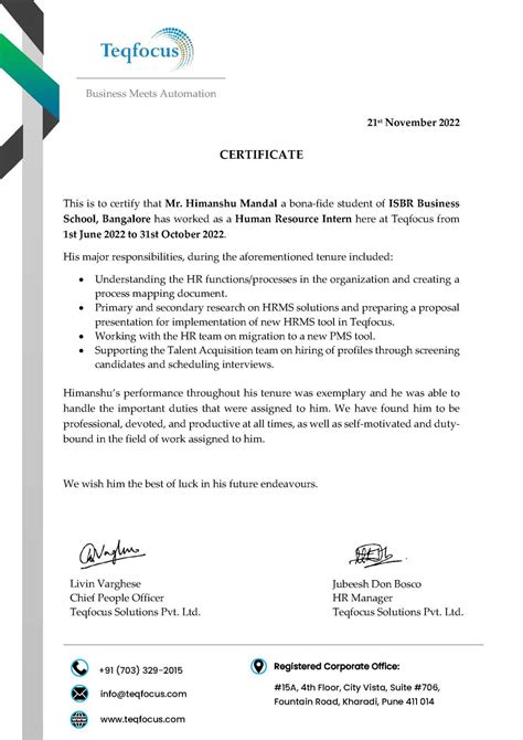 Isbr Internship Experience Hr Learning Himanshu Mandal 12 Comments