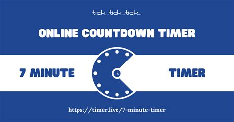 7 Minutes Timer No Ads Big Free Customize